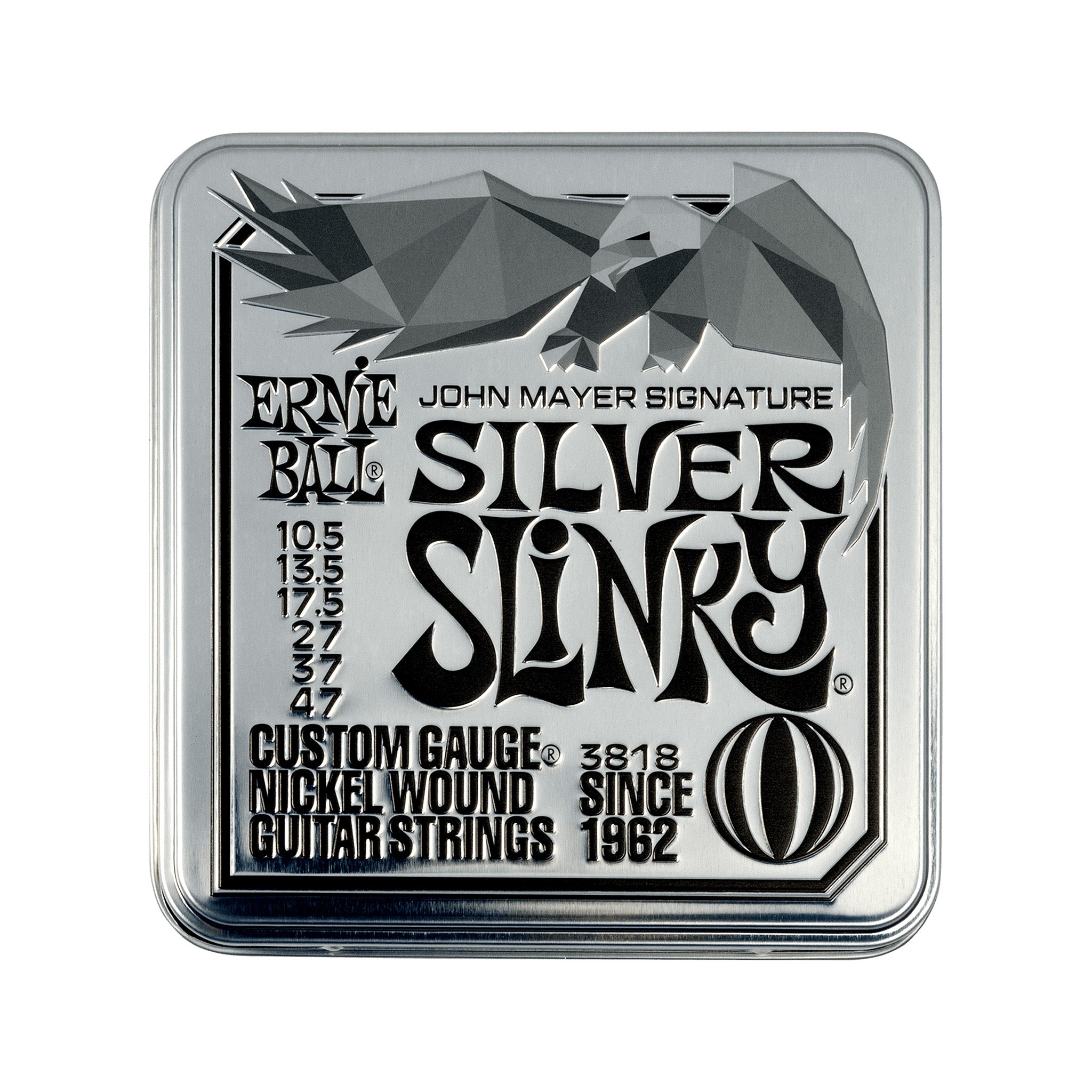 Ernie Ball John Mayer Silver Slinky Nickel Wound Electric Guitar Strin ...