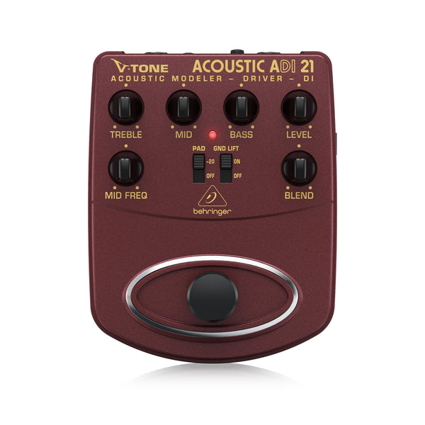 Behringer ADI21 V-Tone Acoustic Driver Direct Recording Preamp/Direct ...